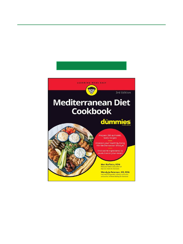 Learn More Mediterranean Diet Cookbook For Dummies 3rd Edition ...