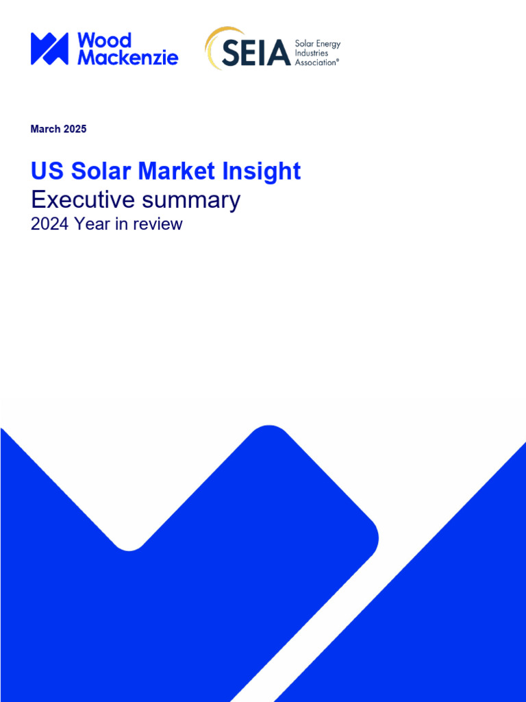 Wood Mackenzie SMI Q1 2025 Exec Summary 1 | PDF | Solar Power ...