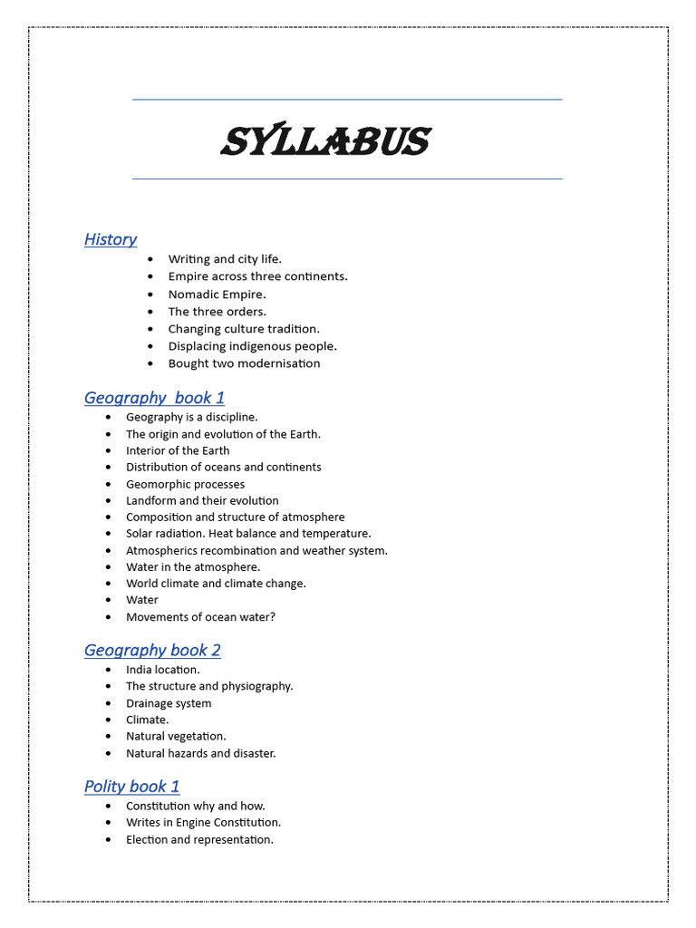Syllabus Pdf