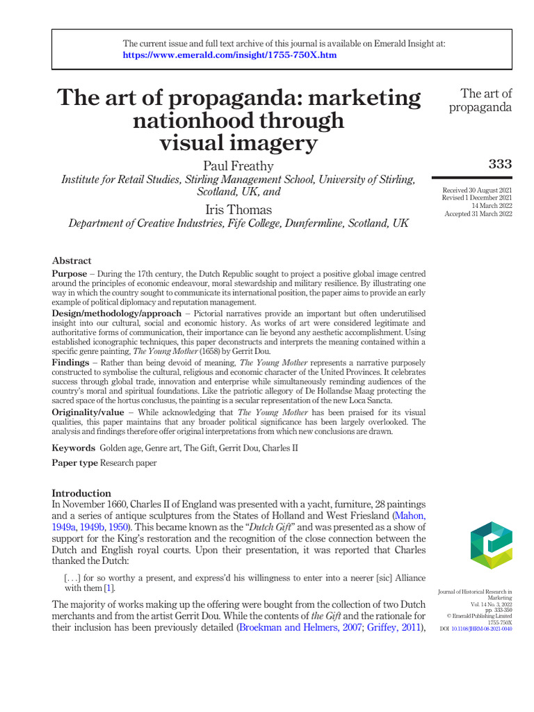 The Art of Propaganda Marketi | PDF | Paintings | Composition (Visual Arts)