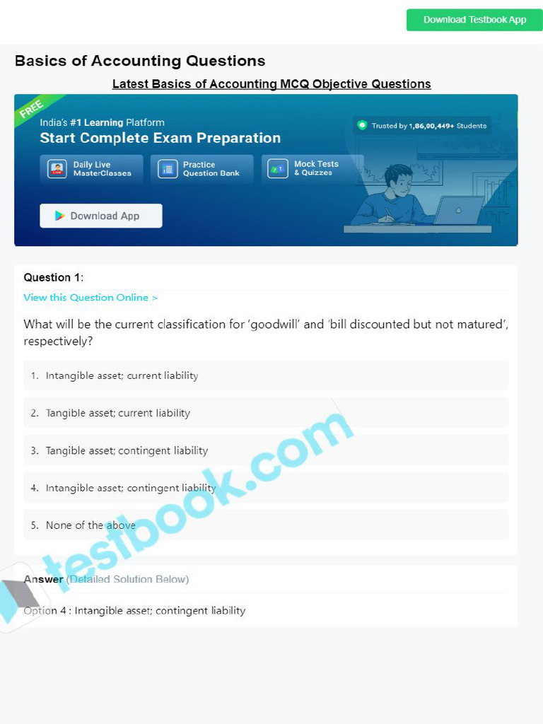 mcq-on-basics-of-accounting | PDF