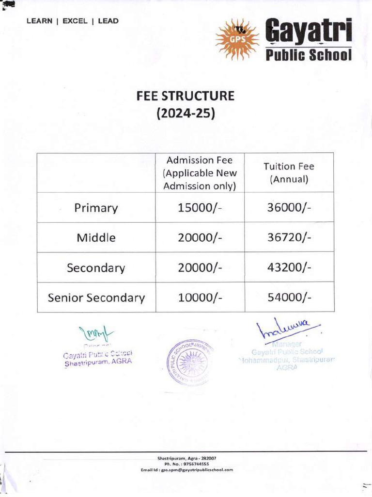Fee-Structure-(2024-25) (1) | PDF