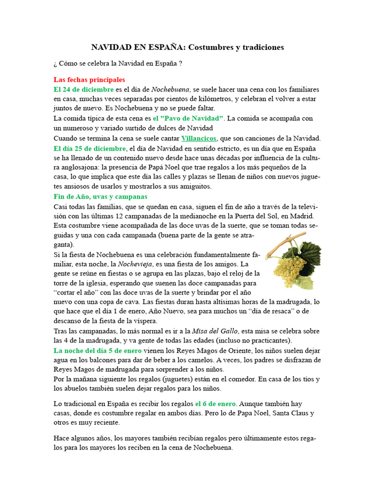 Navidad en Espana | PDF | Nochebuena | Navidad