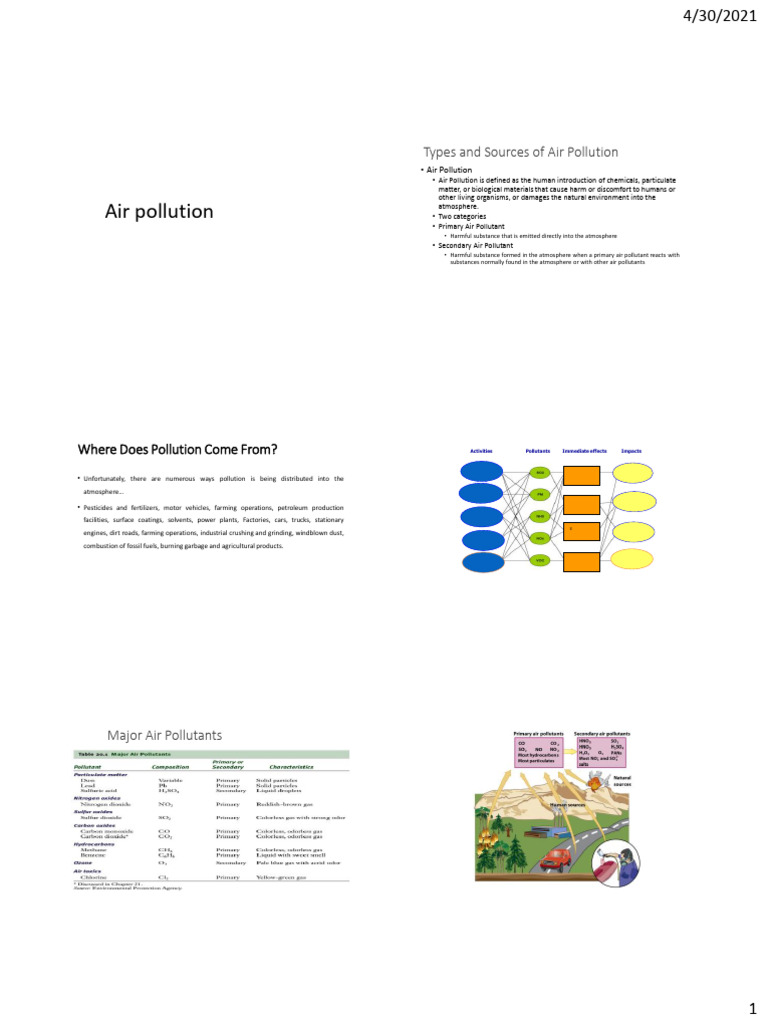 Air Pollution Presentation - R | PDF | Air Pollution | Particulates
