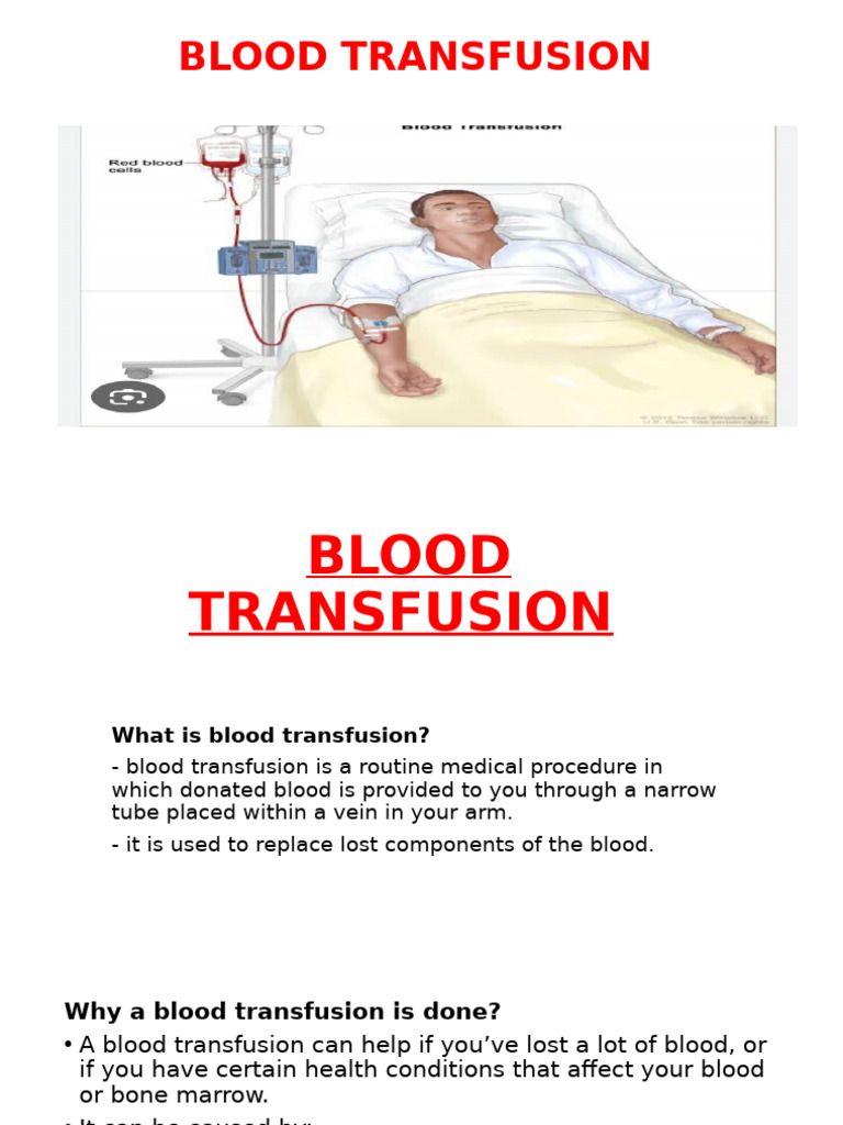 Understanding Blood Transfusion Basics | PDF | Blood Type | Blood