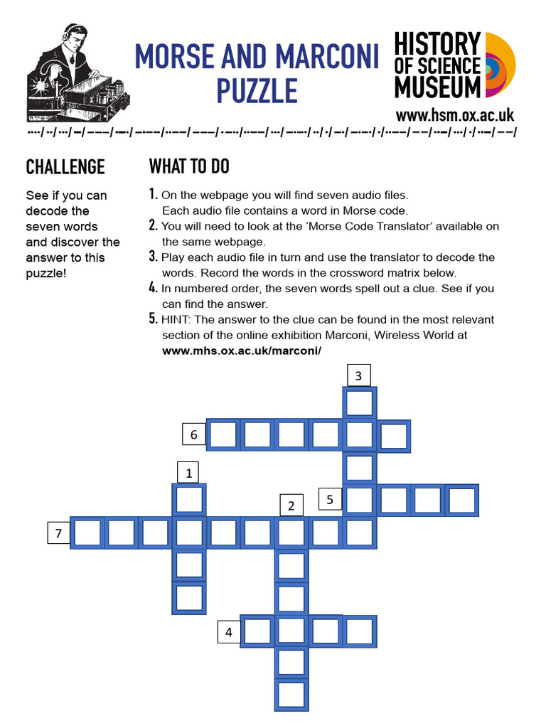 Decode Morse Code Puzzle Challenge | PDF | Telecommunications | Wireless