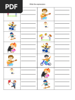Present Continuous Memory Game | PDF