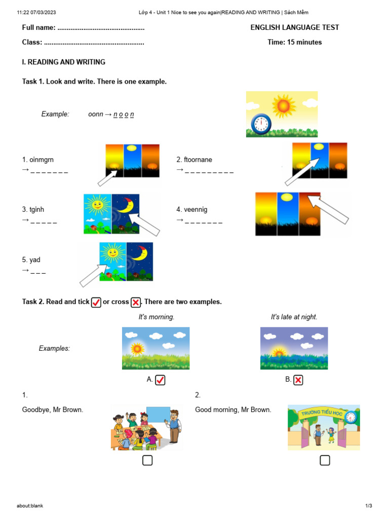 Unit 1: Nice to See You Again | PDF
