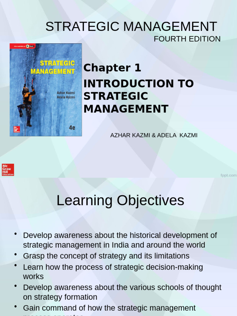 Chap1 Kazmi Kazmi SM Ed4 2015 | PDF | Strategic Management | Decision Making