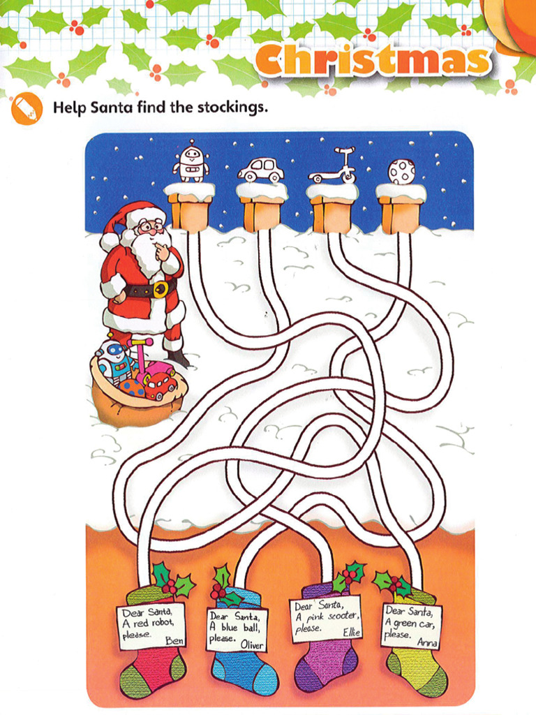 Who Helps Santa Worksheet | PDF