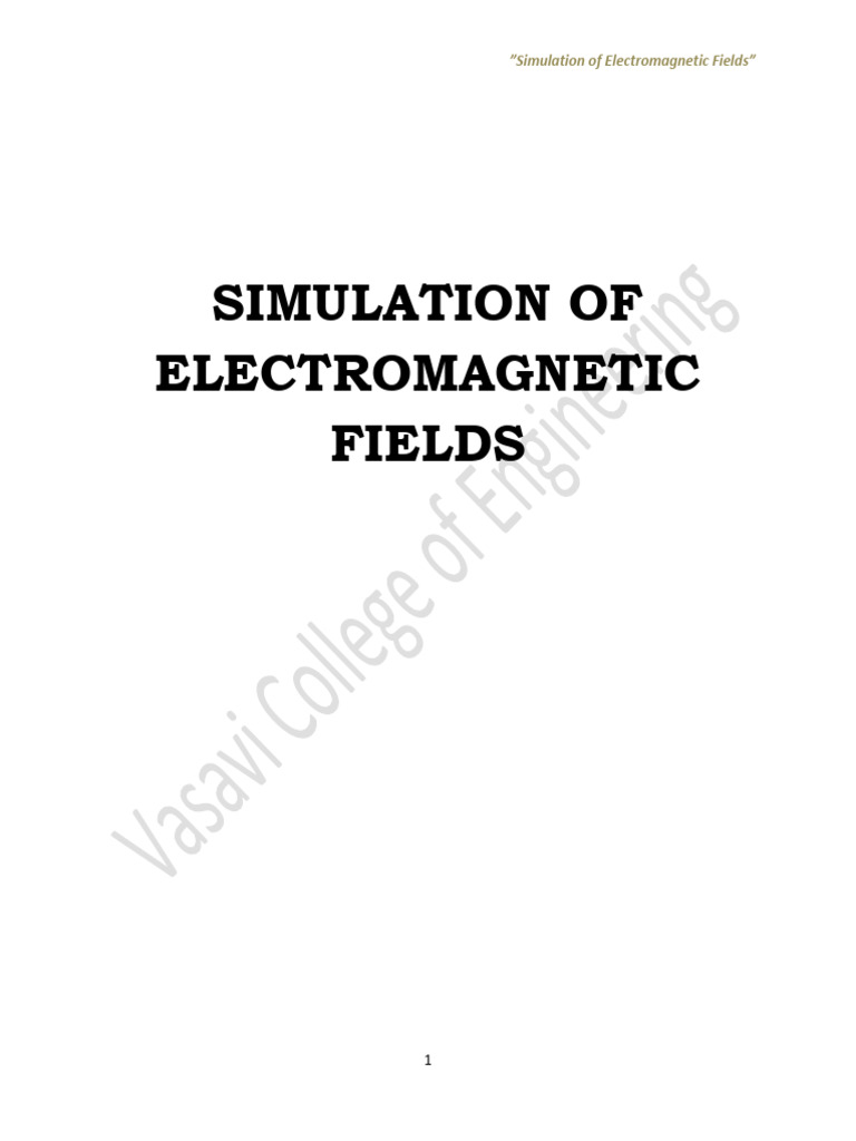 06 Simulation Of Electromagnetic Fields Pdf Matlab Matrix Mathematics