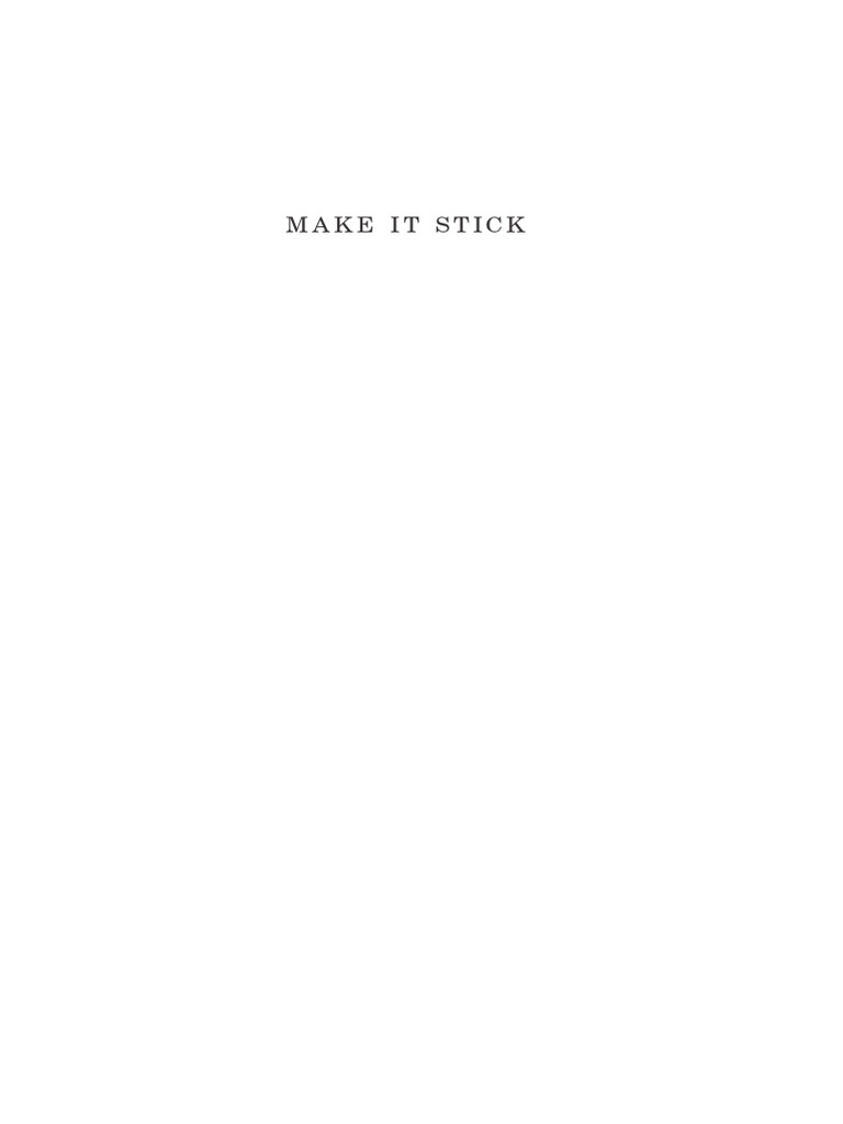 Make It Stick PDFDrive 2 | PDF