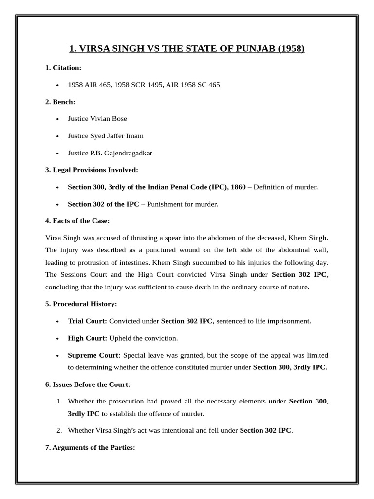 BNS 2 Mid Sem Cases | PDF | Murder | Capital Punishment