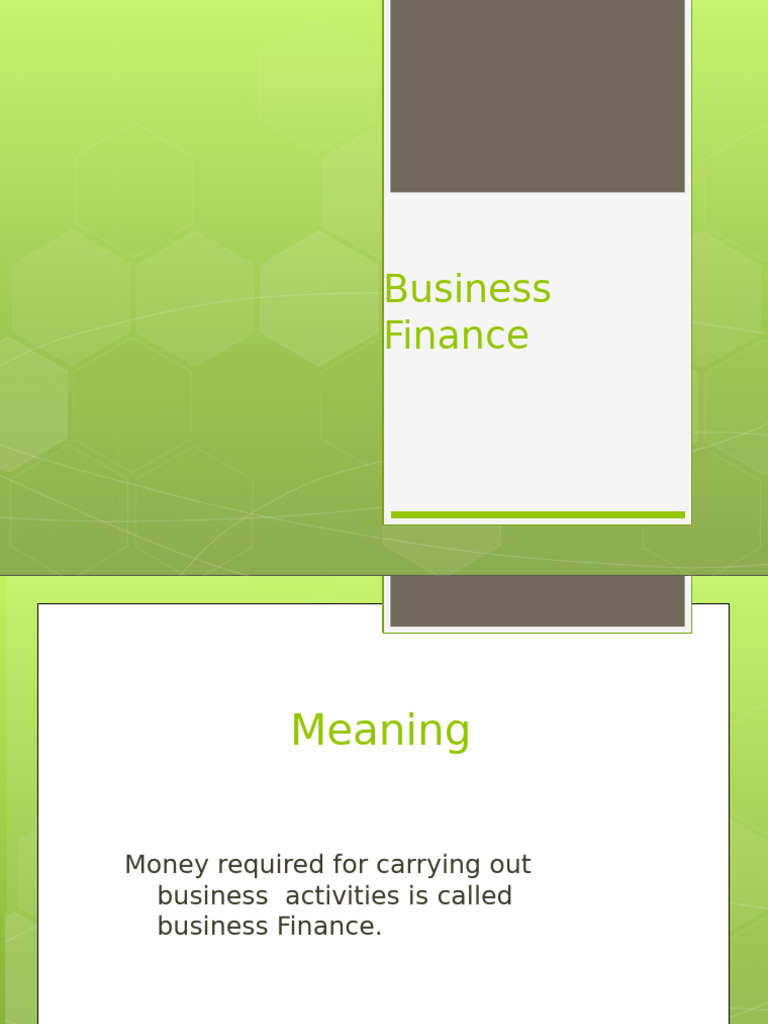 Understanding Business Finance Basics | PDF | Investing | Dividend