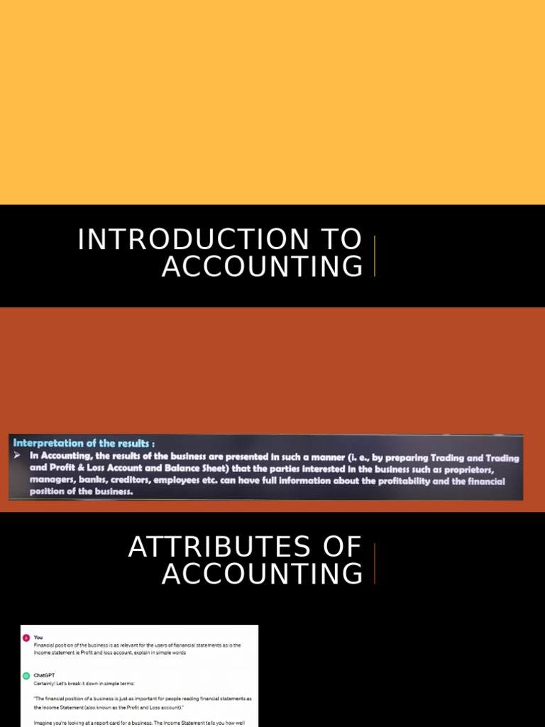 Introduction To Accounting | PDF