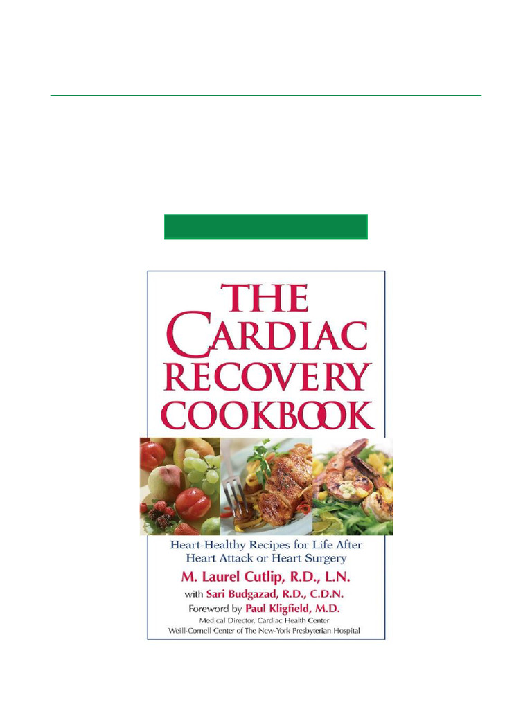 Cardiac Recovery Cookbook PDF Download | PDF