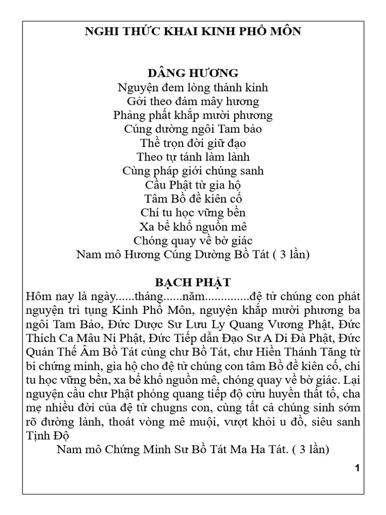 Kinh PH Môn ND | PDF