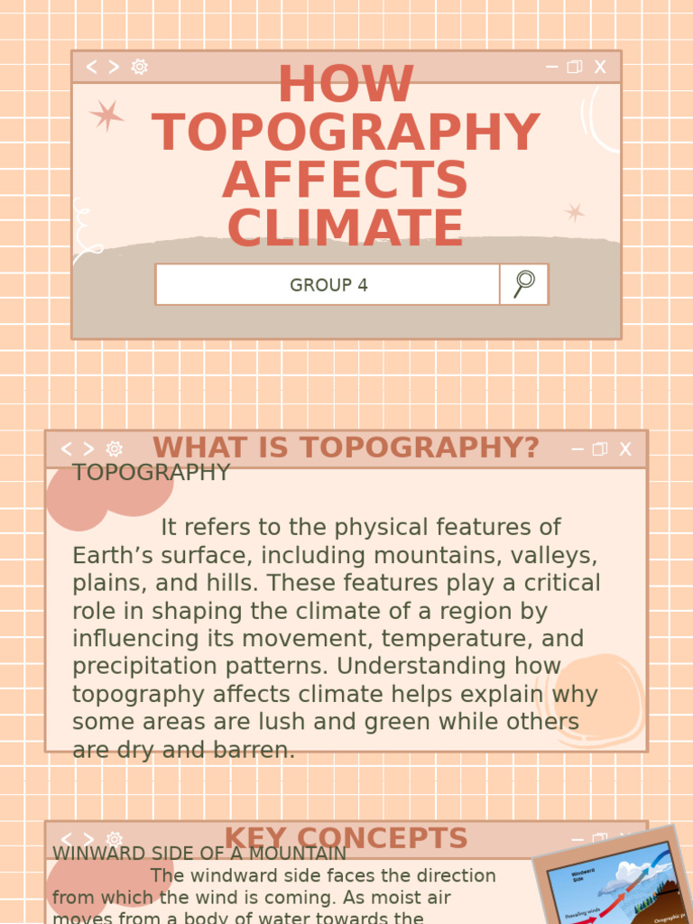 How Topography Affects Climate G 4 | PDF | Rain | Precipitation