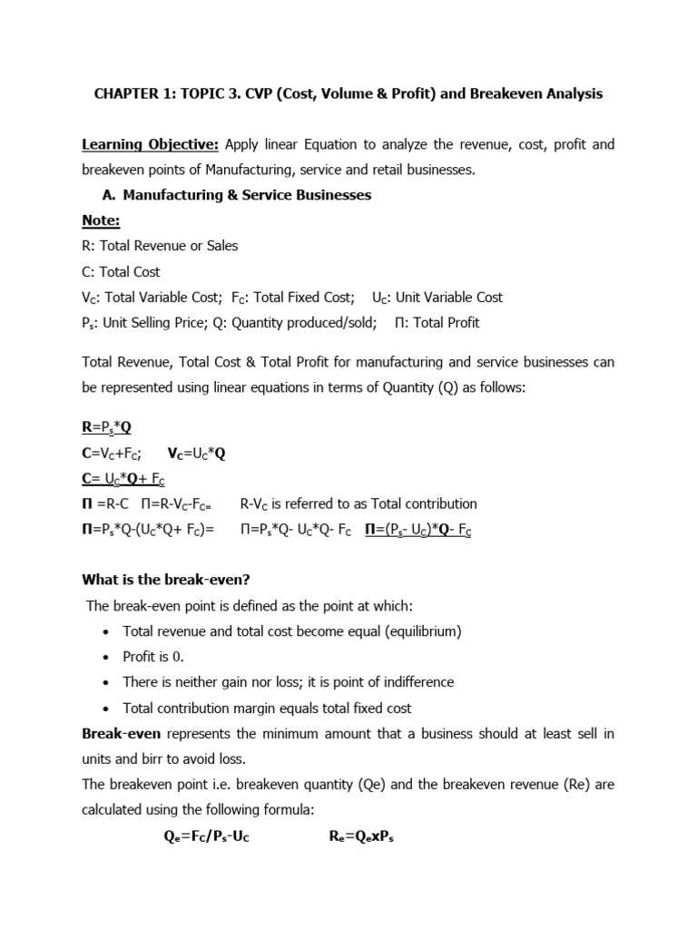 CHAPTER 1-Topic 3 Note pdf (1) | PDF | Economics | Pricing