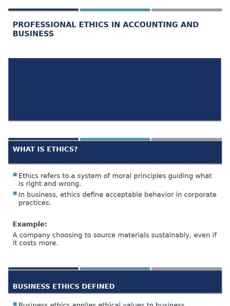 Chapter 9 Professional Ethics in Accounting and Business | PDF ...