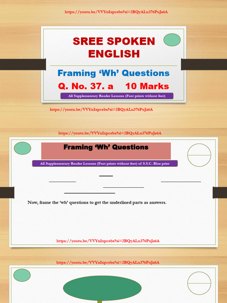 Framing Wh Questions Q.No. 37 -A -SREENU KOTA | PDF | Language Mechanics | Semantic Units