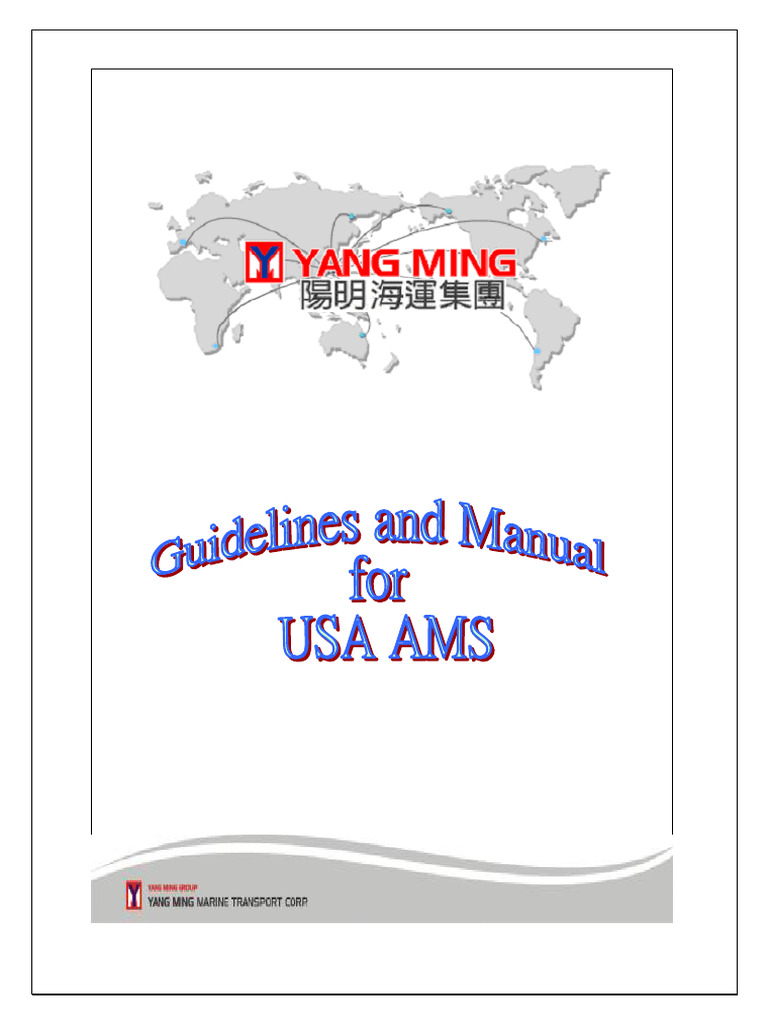 Filing AMS for USA Shipments Guide | PDF | Cargo | Containerization