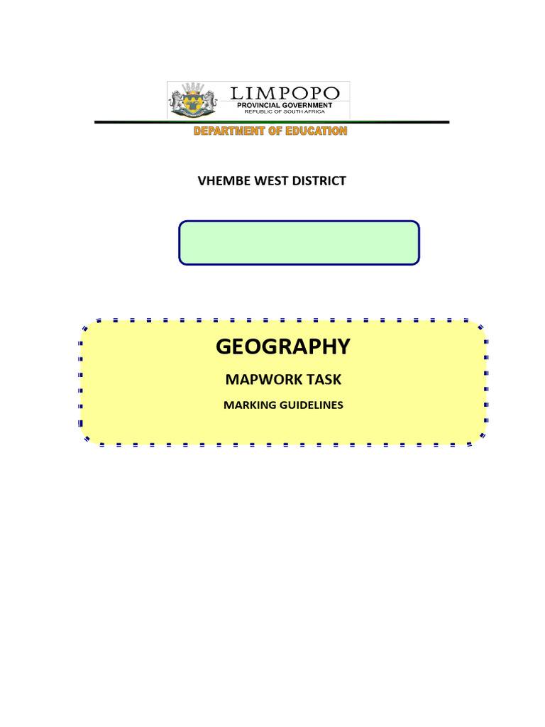 Memo Geog 12 Mapwork Test | PDF | Valley | Stream