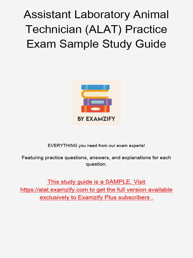 Examzify-Assistant Laboratory Animal Technician (ALAT) Practice Exam ...