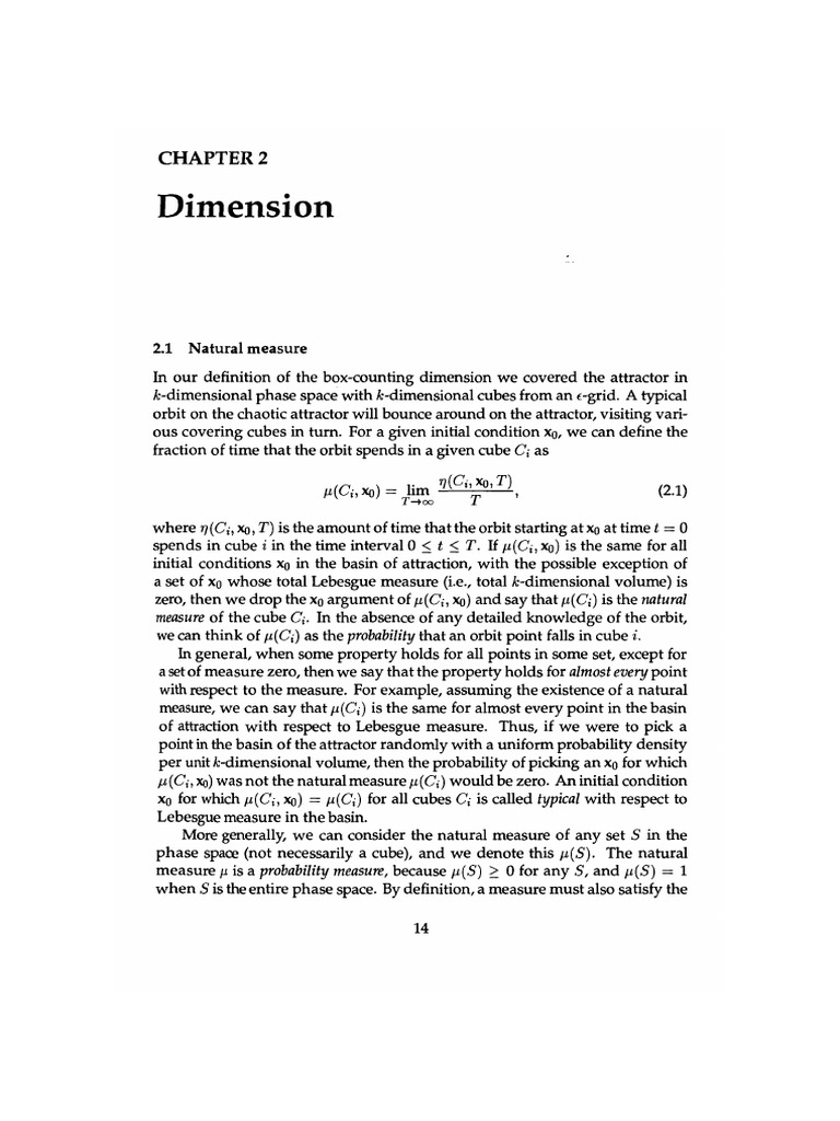 Dimensions in Chaos | PDF