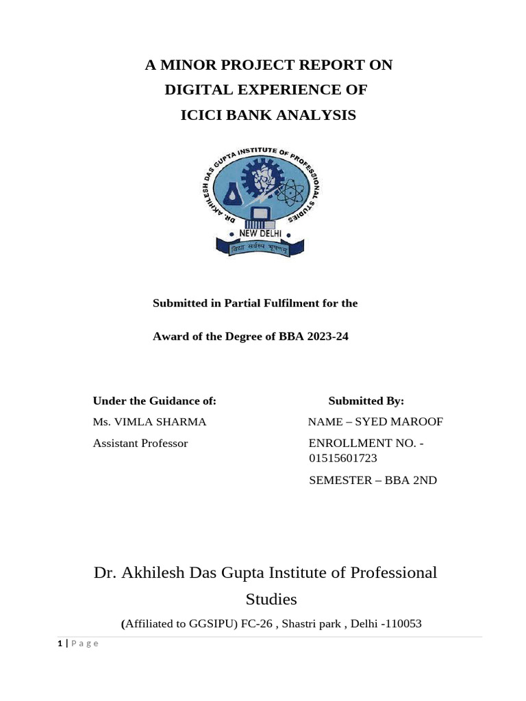 ICICI Bank Digital Experience Analysis | PDF | Banks | Cryptocurrency