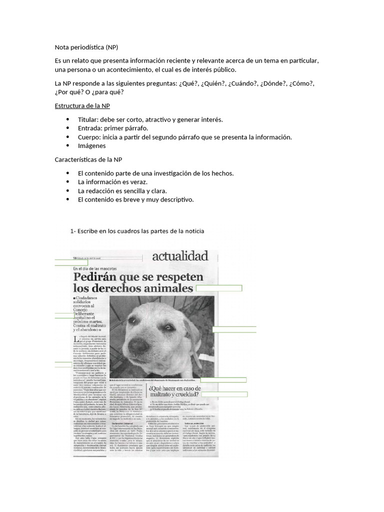 Nota Periodística | PDF