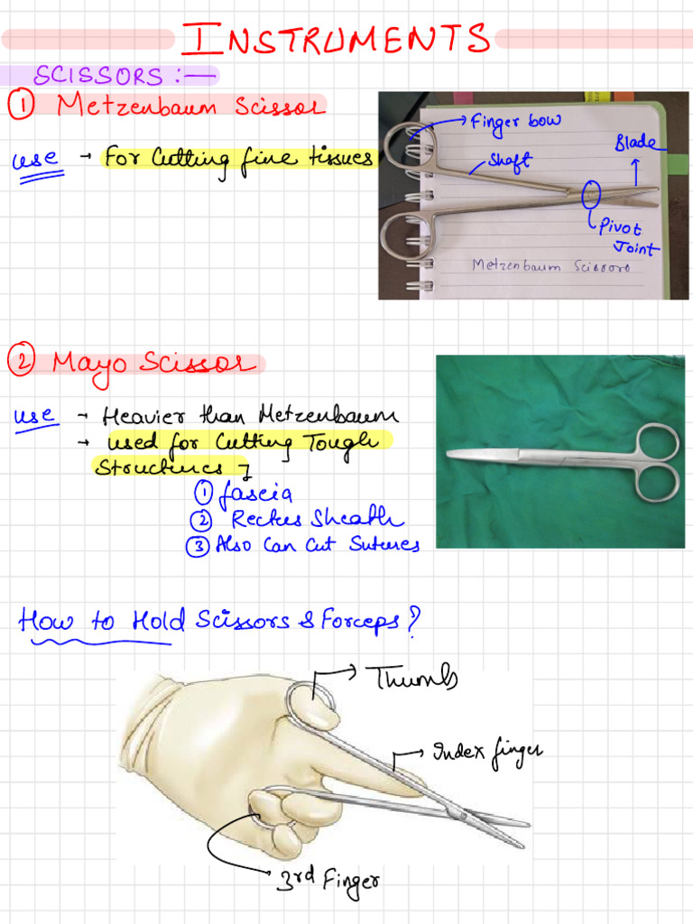 Surgery Instruments | PDF | Medical Specialties | Clinical Medicine
