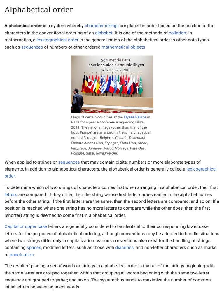 Understanding Alphabetical Order | PDF | Linguistics | Orthography