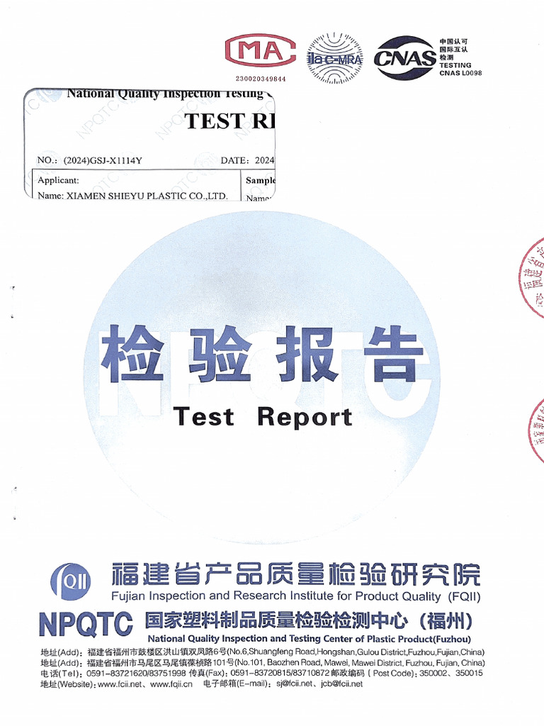 SCH-80 UPVC PIPE TEST REPORT | PDF
