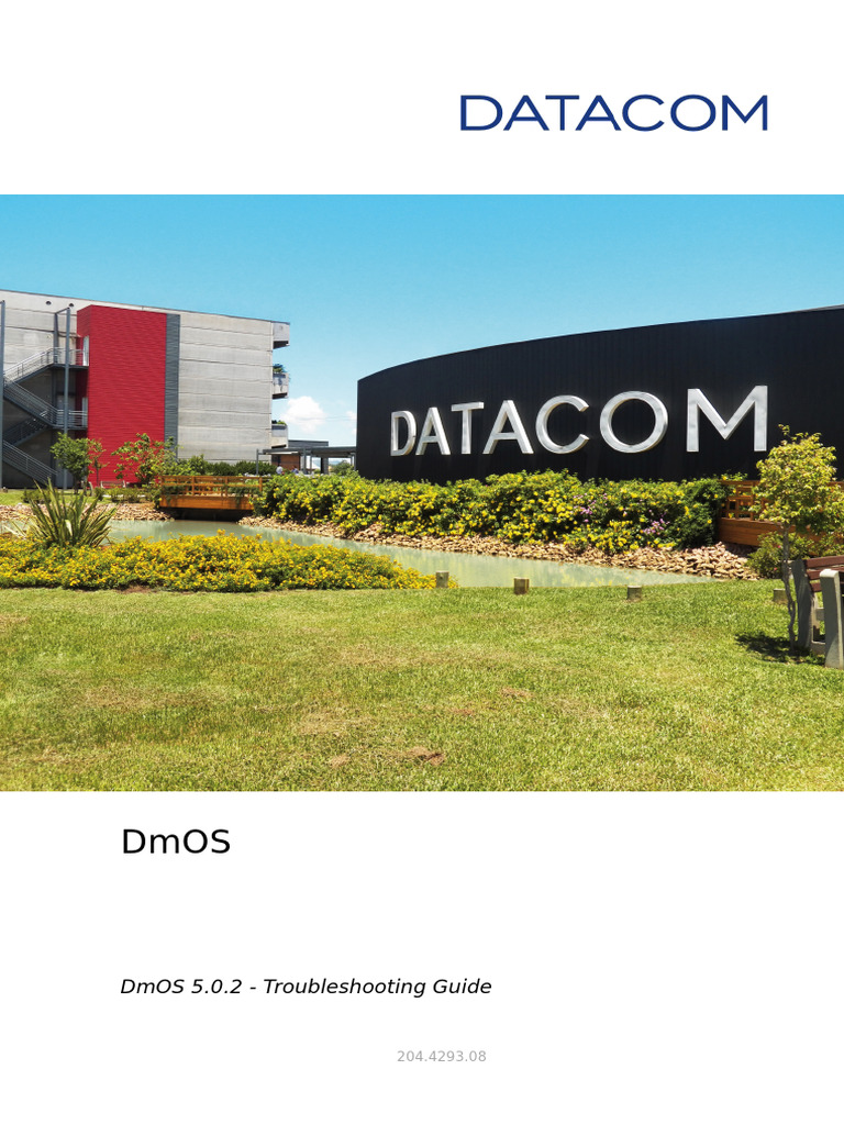 204.4293.08 - DmOS - Troubleshooting Guide | PDF | Command Line Interface | Parameter (Computer ...