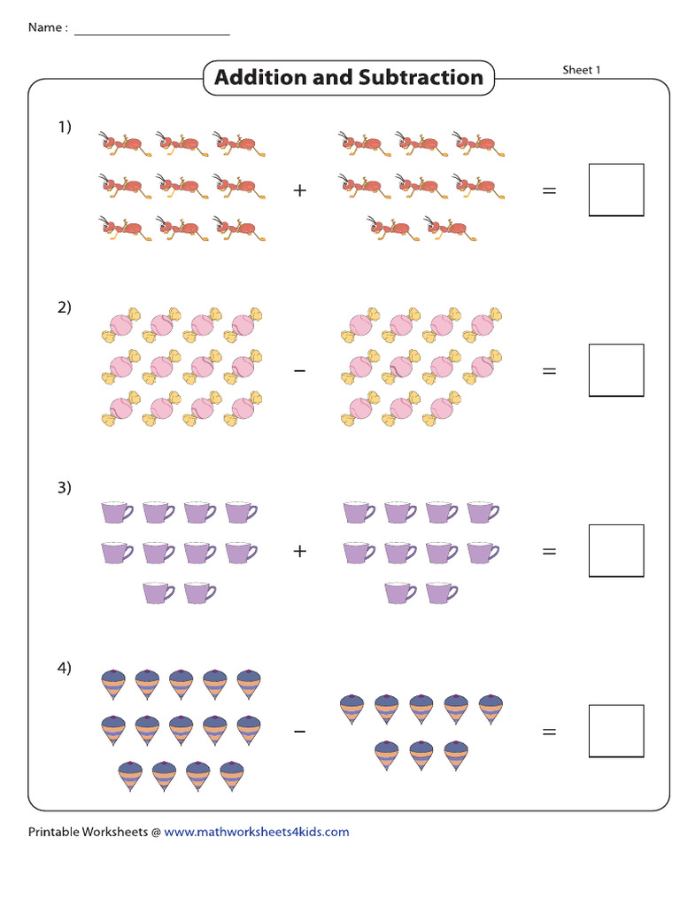 Picture Add Sub 1 | PDF