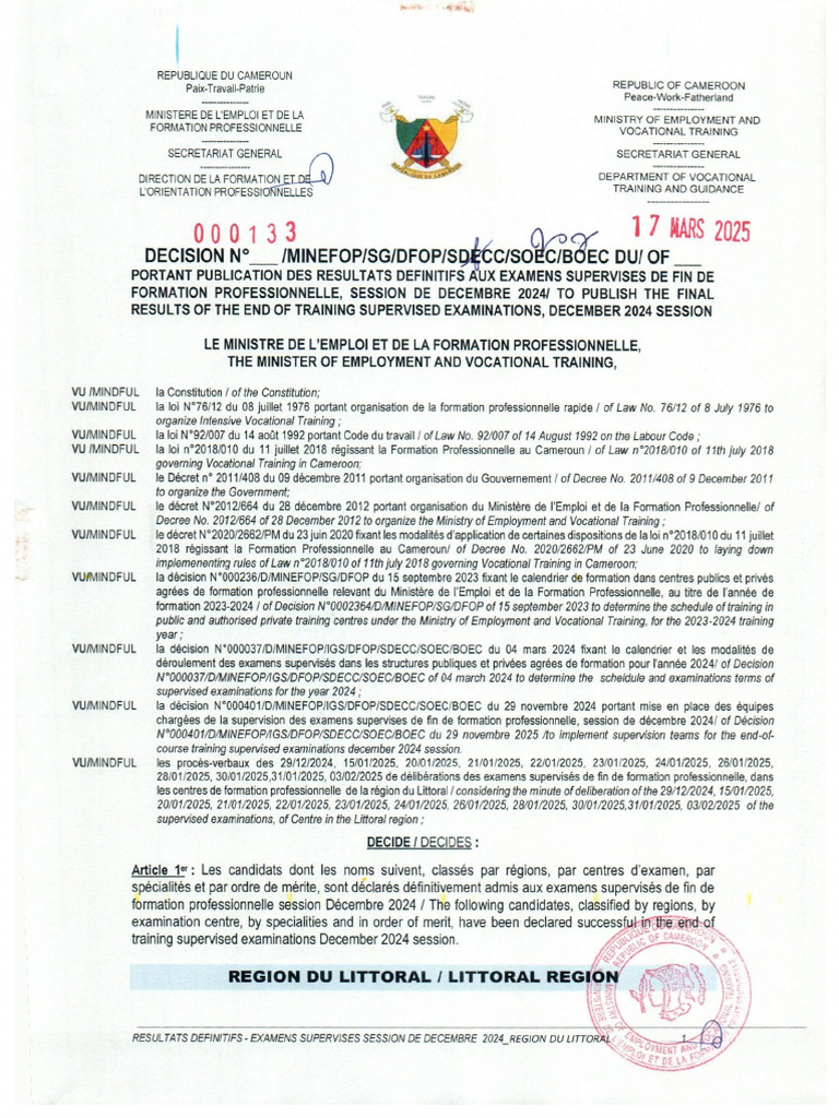 Lt Resultat Cqp Dec 2024 | PDF