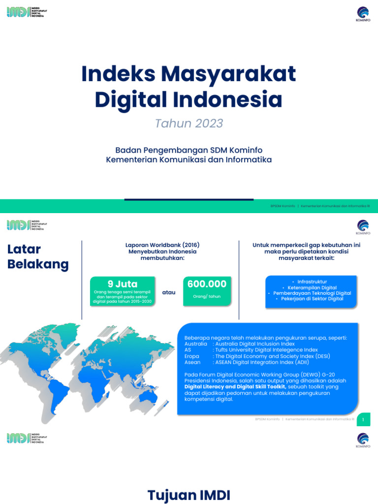 Indeks Masyarakat Digital Indonesia 2023 | PDF