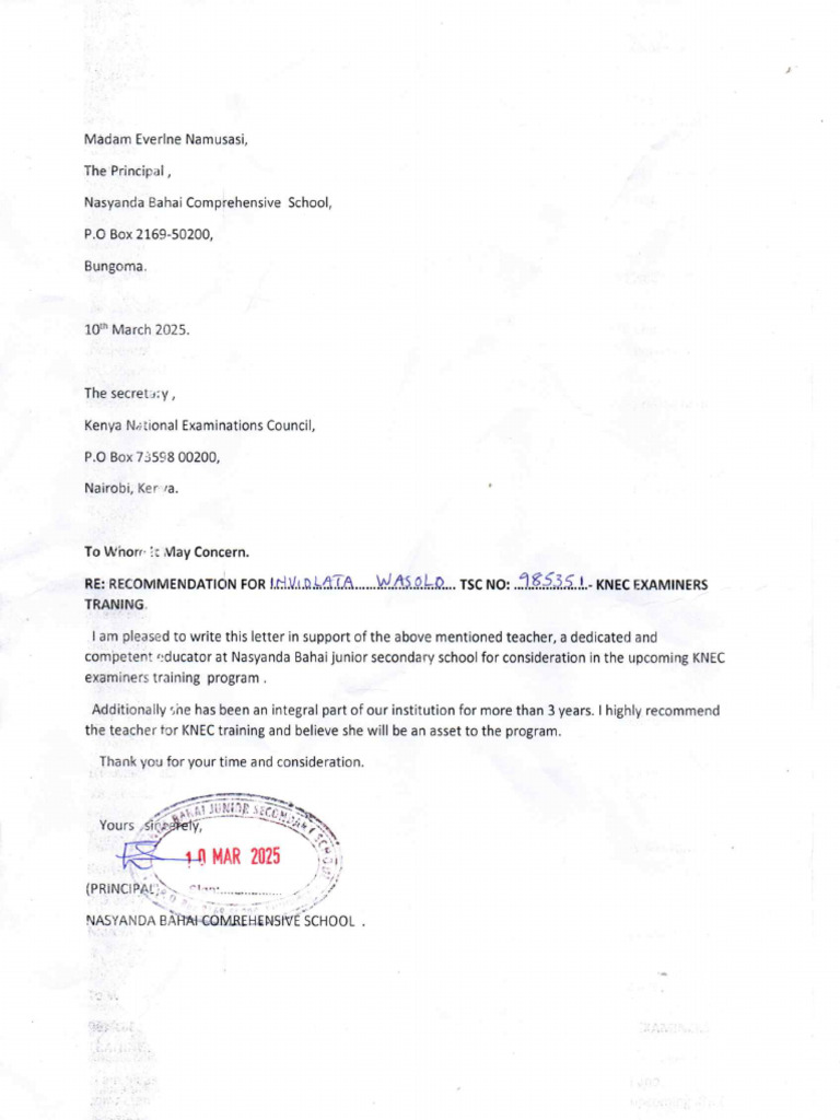 Recomendation Letter | PDF