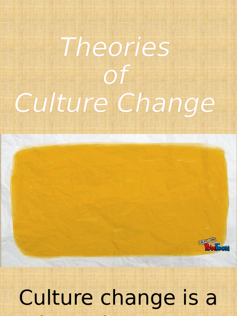 Theories of Culture Change Report | PDF