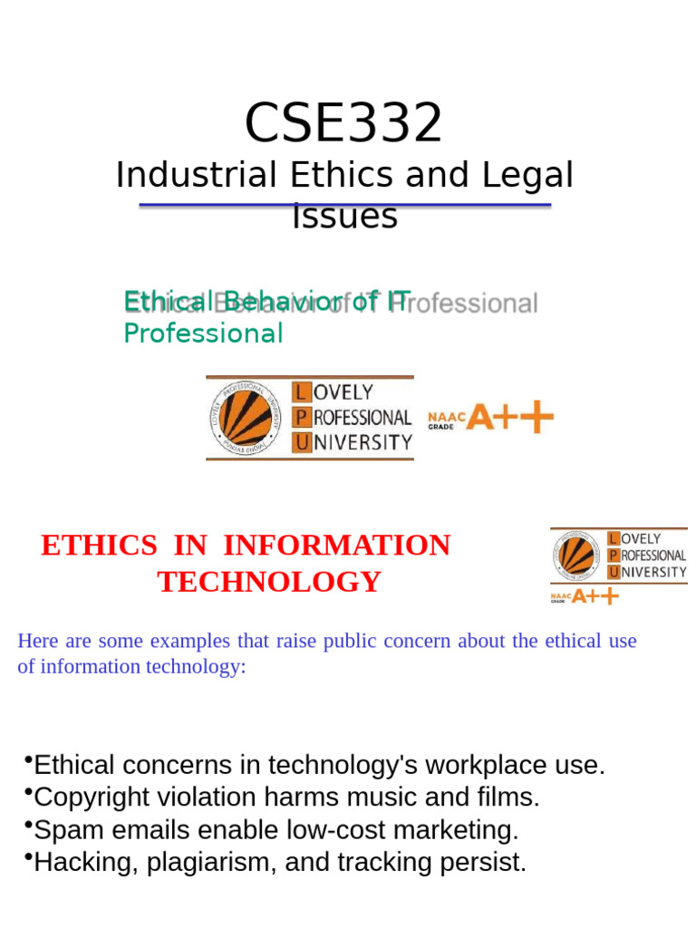 CSE332 Lecture 4 - Updated | PDF | Copyright Infringement | Science, Technology, Engineering ...