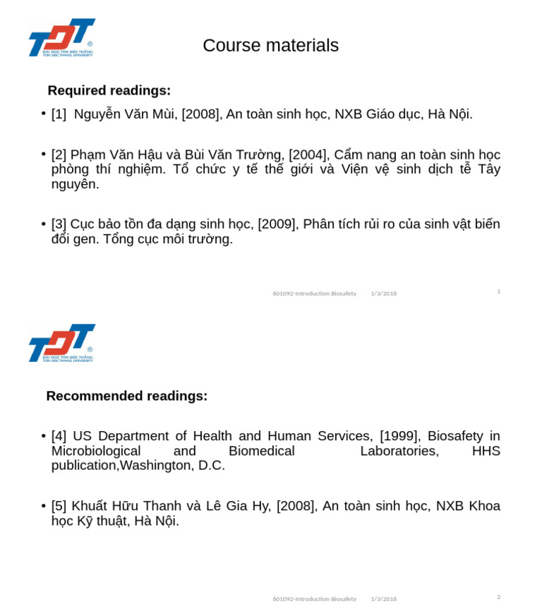Course Materials | PDF