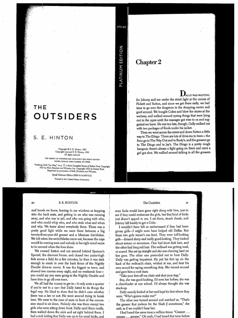 The Outsiders Chapter 2 | PDF
