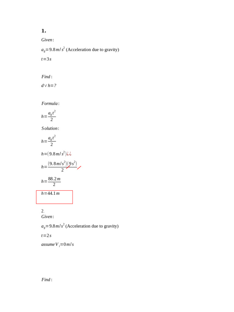 Vertical Problem Solutions | PDF | Theoretical Physics | Acceleration
