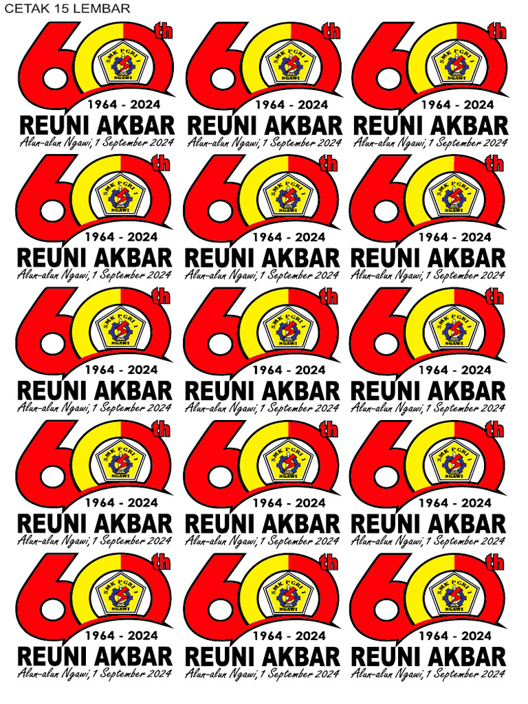 Stiker Reuni PDF Kyt New | PDF
