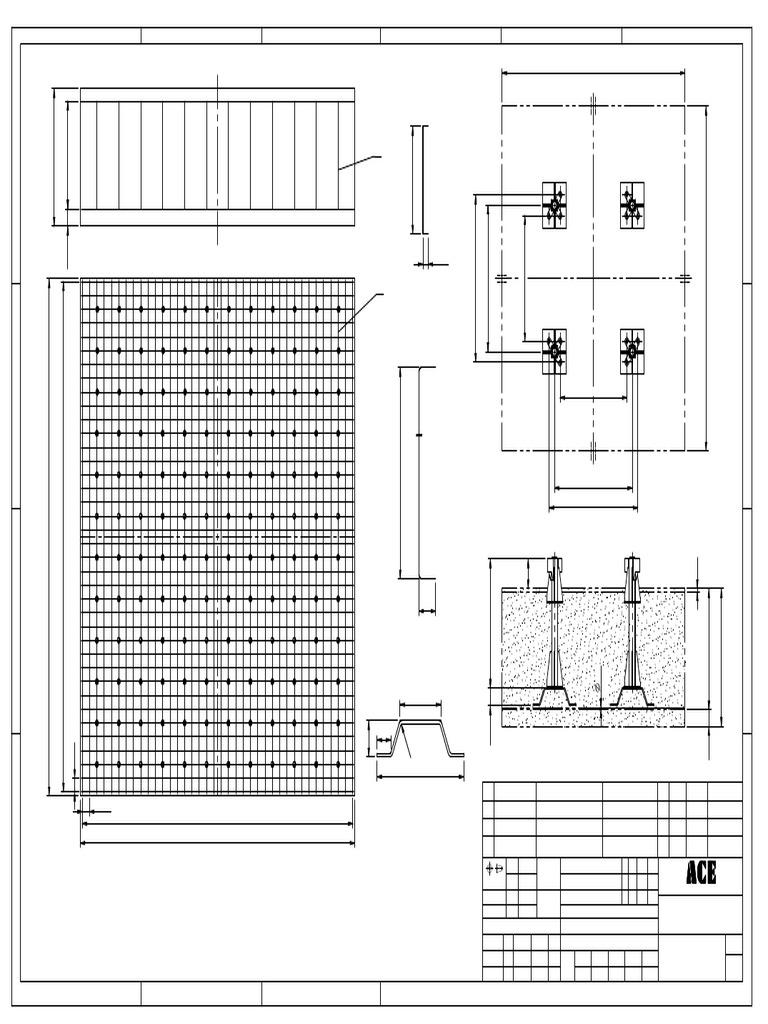 Foundation Plan Drawing TC6552 | PDF | Mechanical Engineering ...