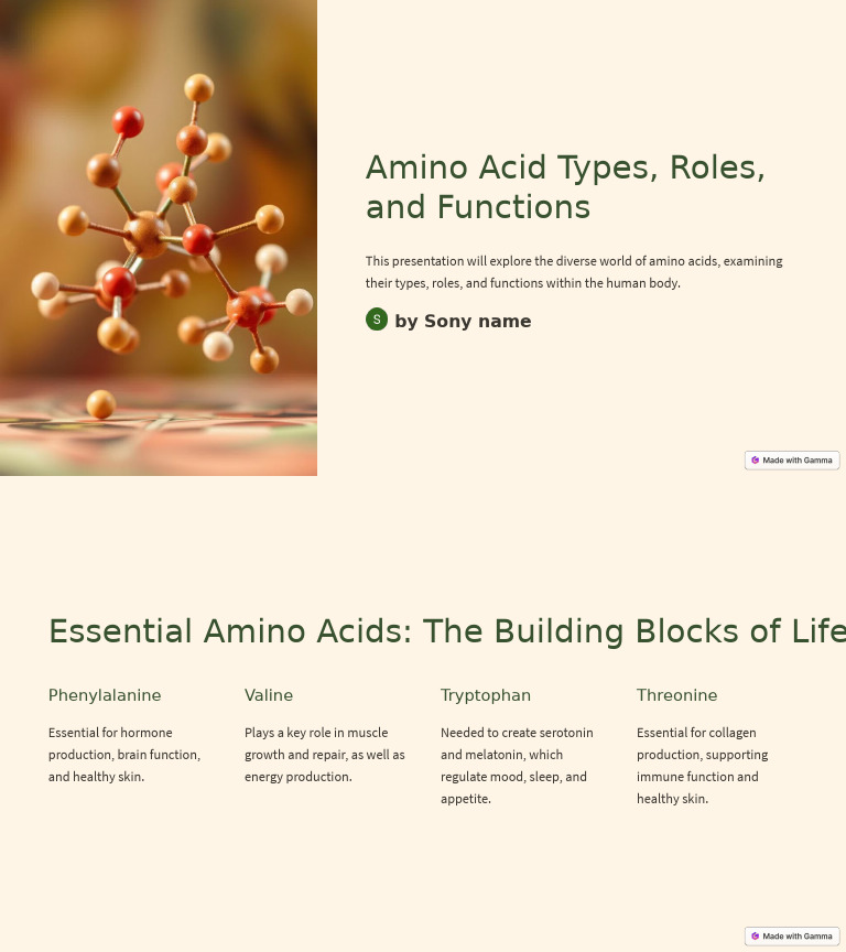 Amino-Acid-Types-Roles-and-Functions | PDF