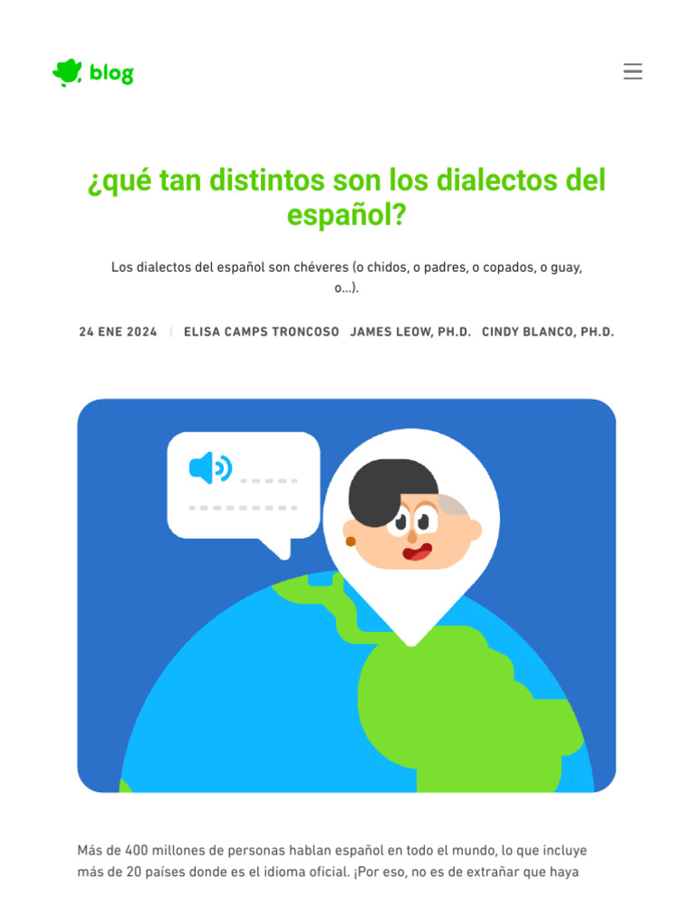¿Qué tan distintos son los dialectos del español en todo el mundo ...