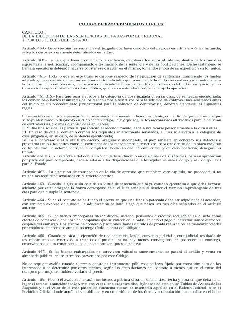Articulos Sobre Ejecucion de Sentencias C.P.C.N.L. y Sobre La Copropiedad C.C.N.L. | PDF ...