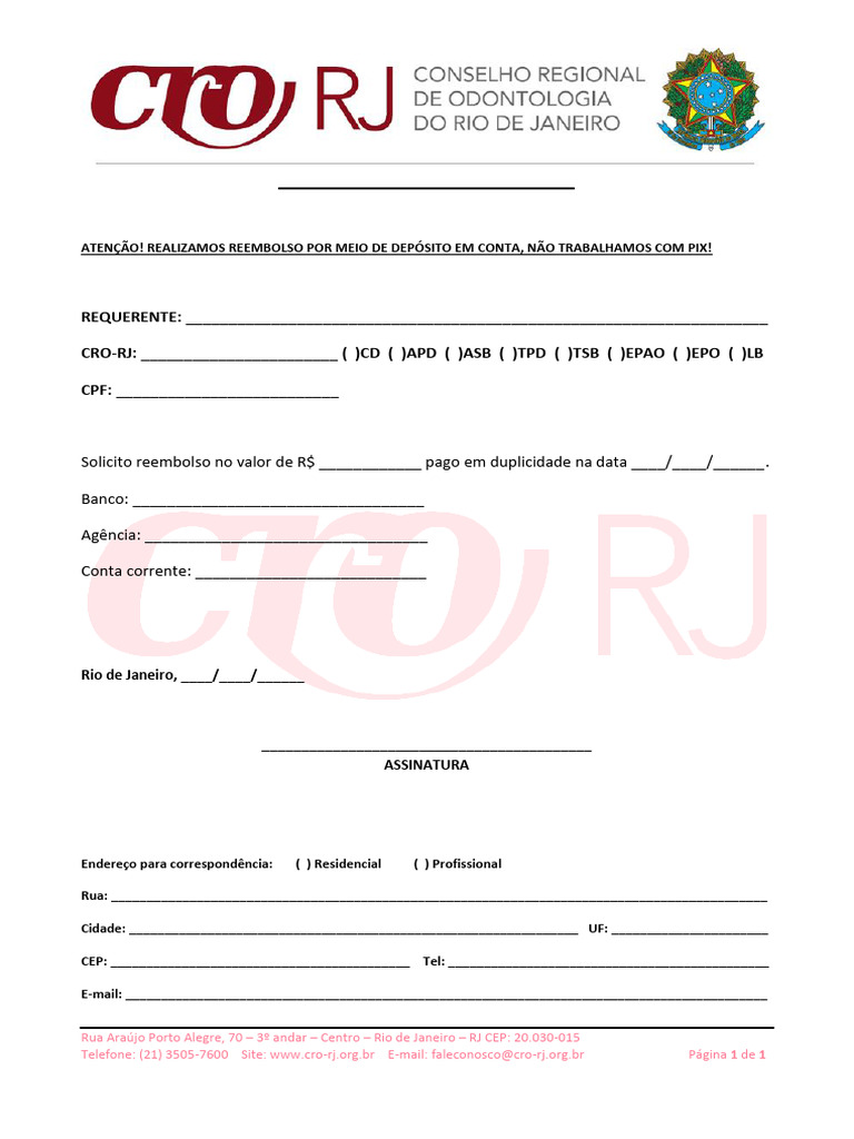 REQUERIMENTO-REEMBOLSO | PDF